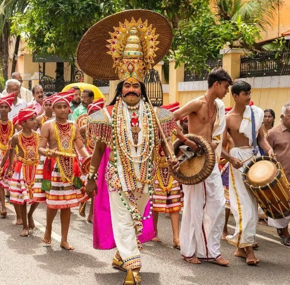 Olakkuda,Ola kuda,Kerala traditional Umbrella,Palmyra leaf umbrella,Ma ...